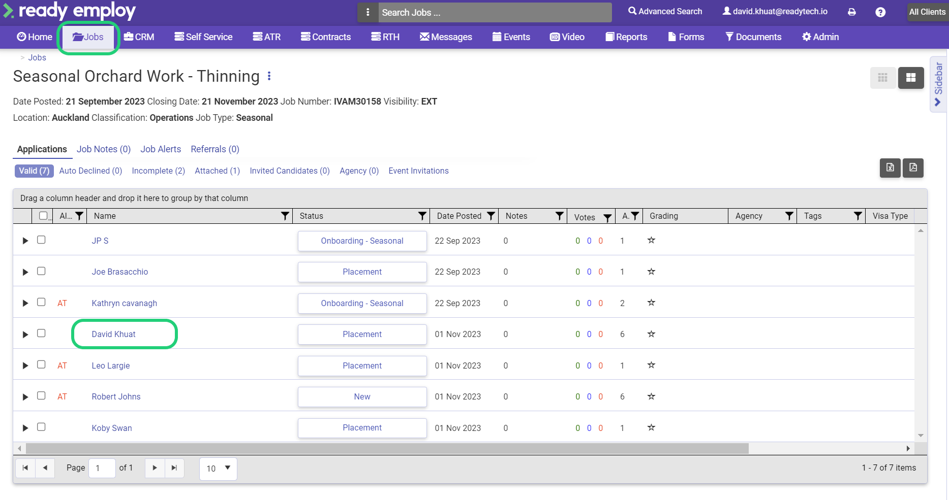 Editing Completed Candidate Registration and Application Forms