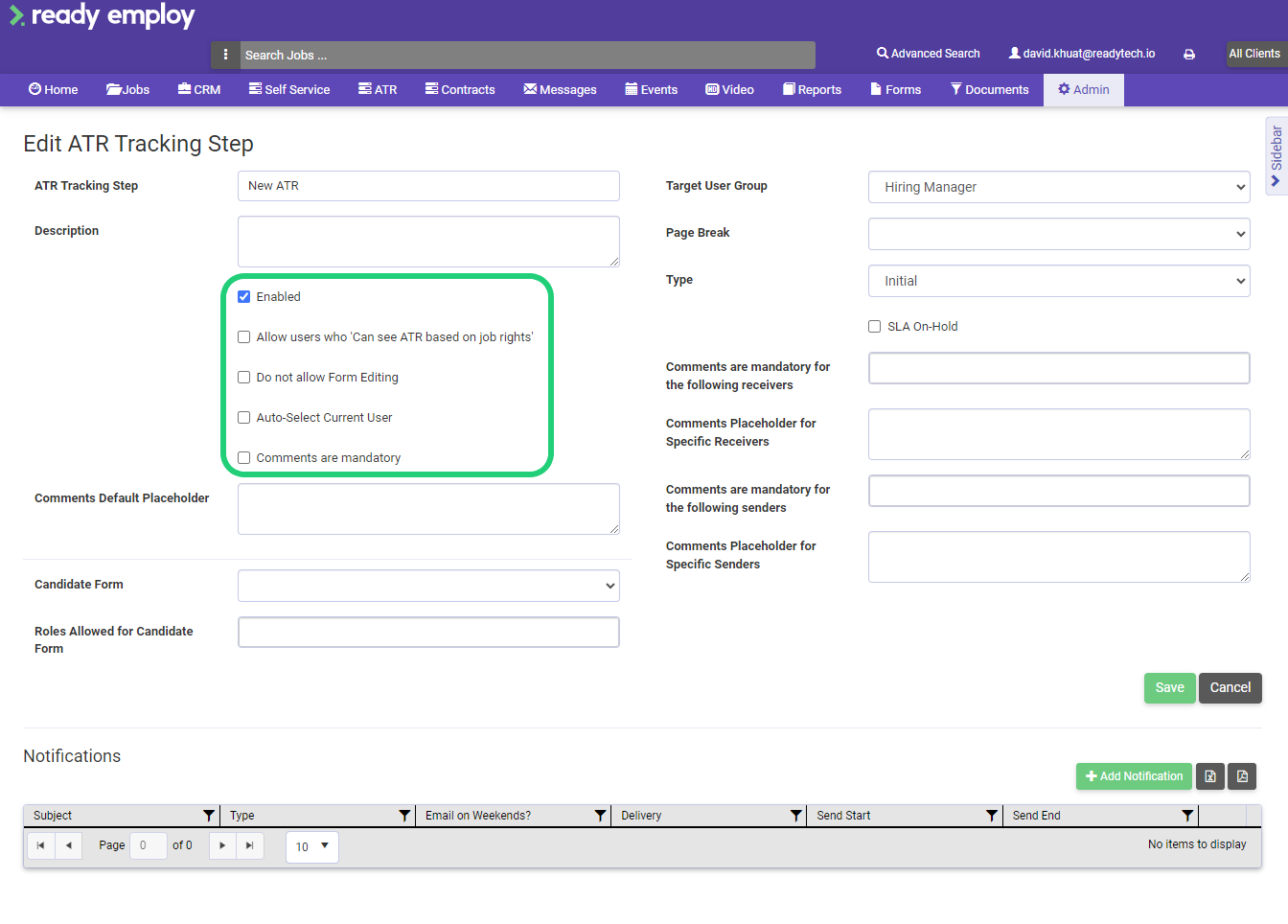 Creating an ATR Project