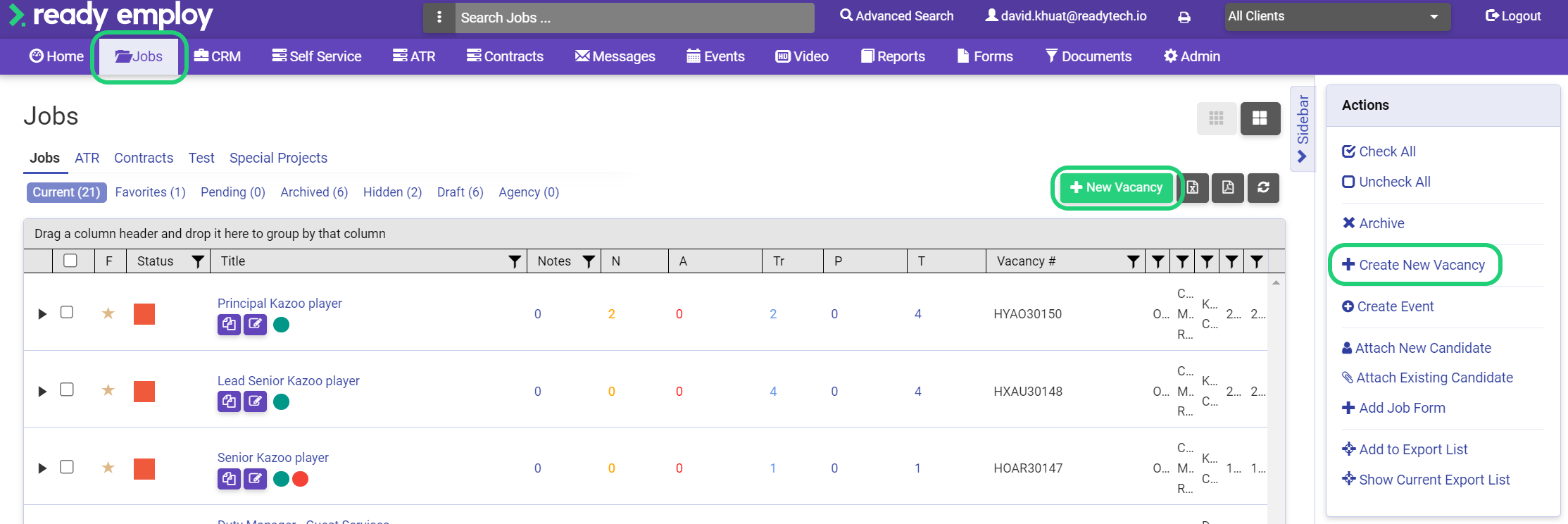 Creating and Posting a Job